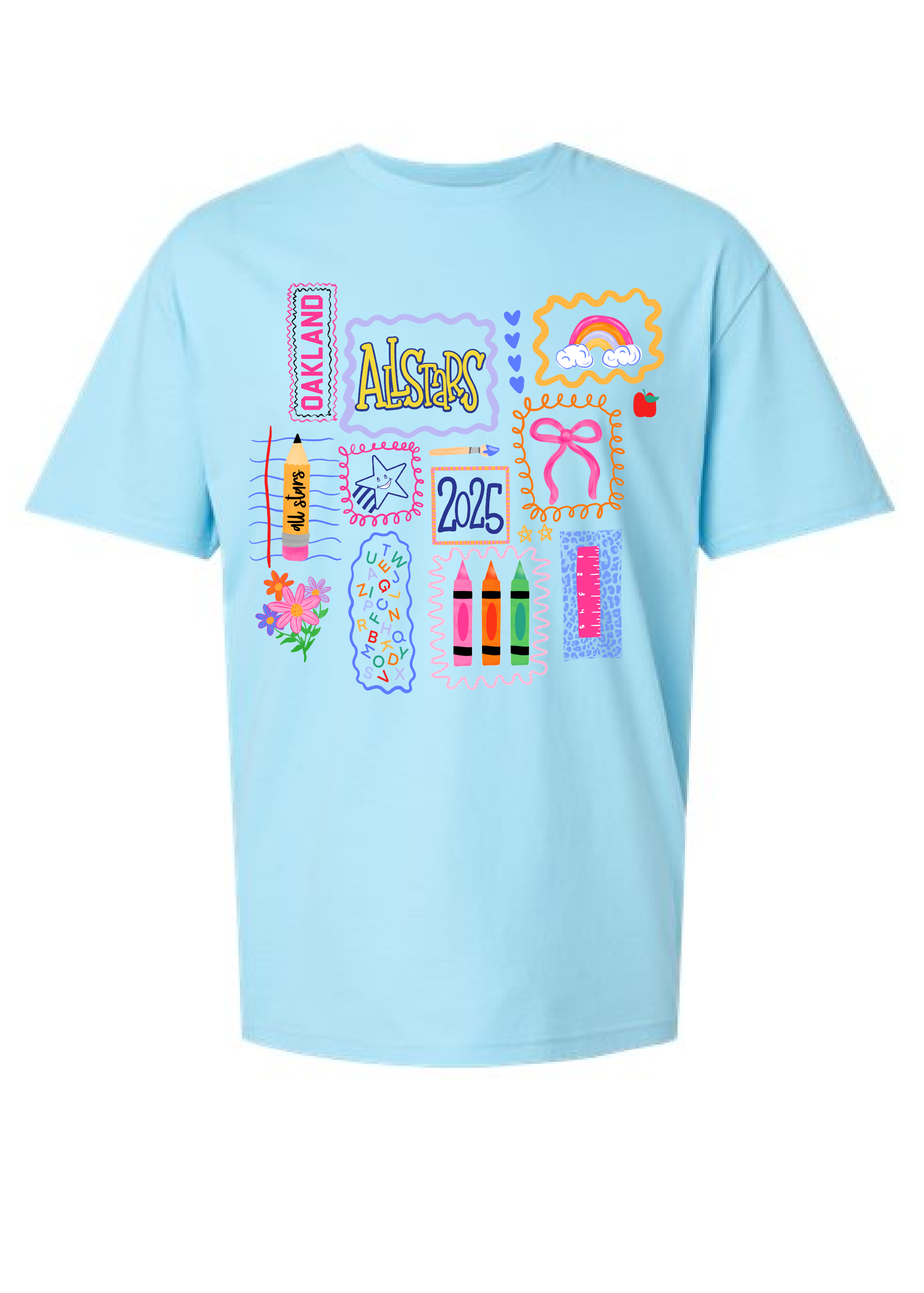 Oakland Allstars Doodle Collage Tee – Down Home Designs & Co.